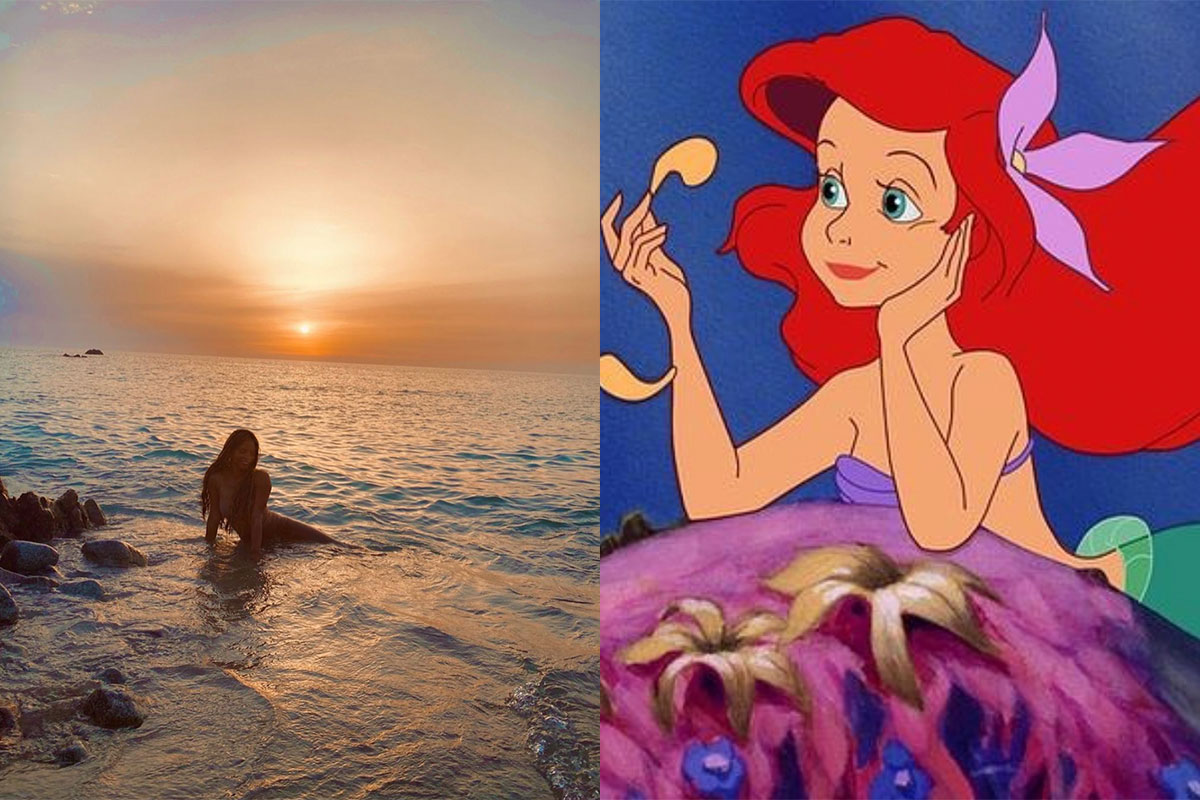 La Sirenita Ariel Y Eric En La Playa El Live Action De La Sirenita Ya